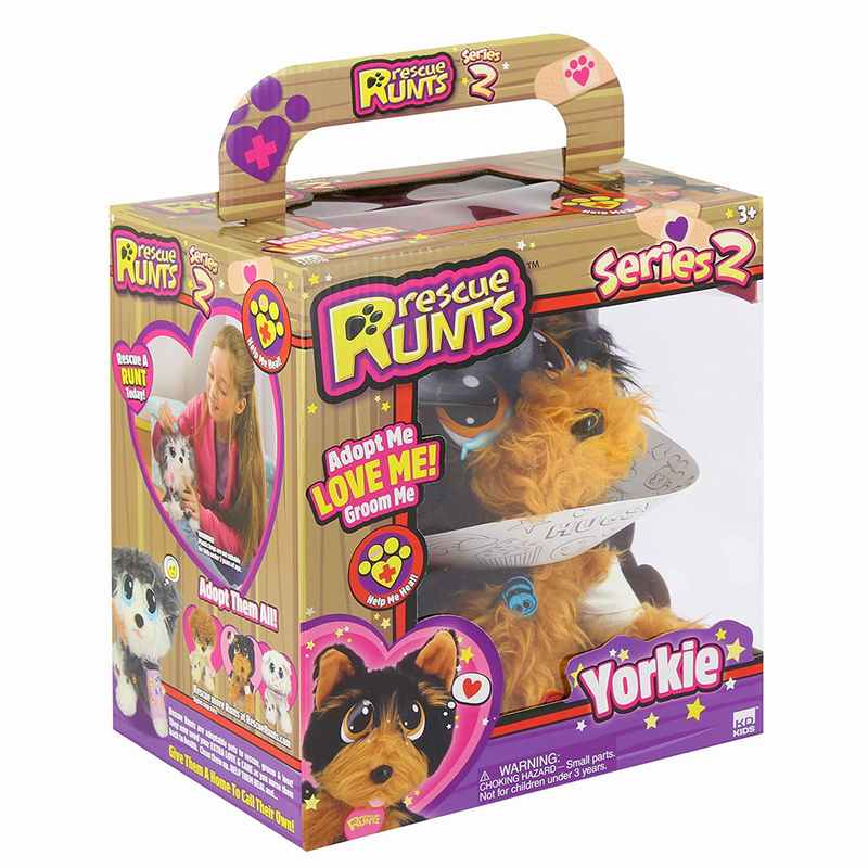 Rescue Runts - Peluche - Perro Yorkie - Rescate - Series 2 | EntreKids