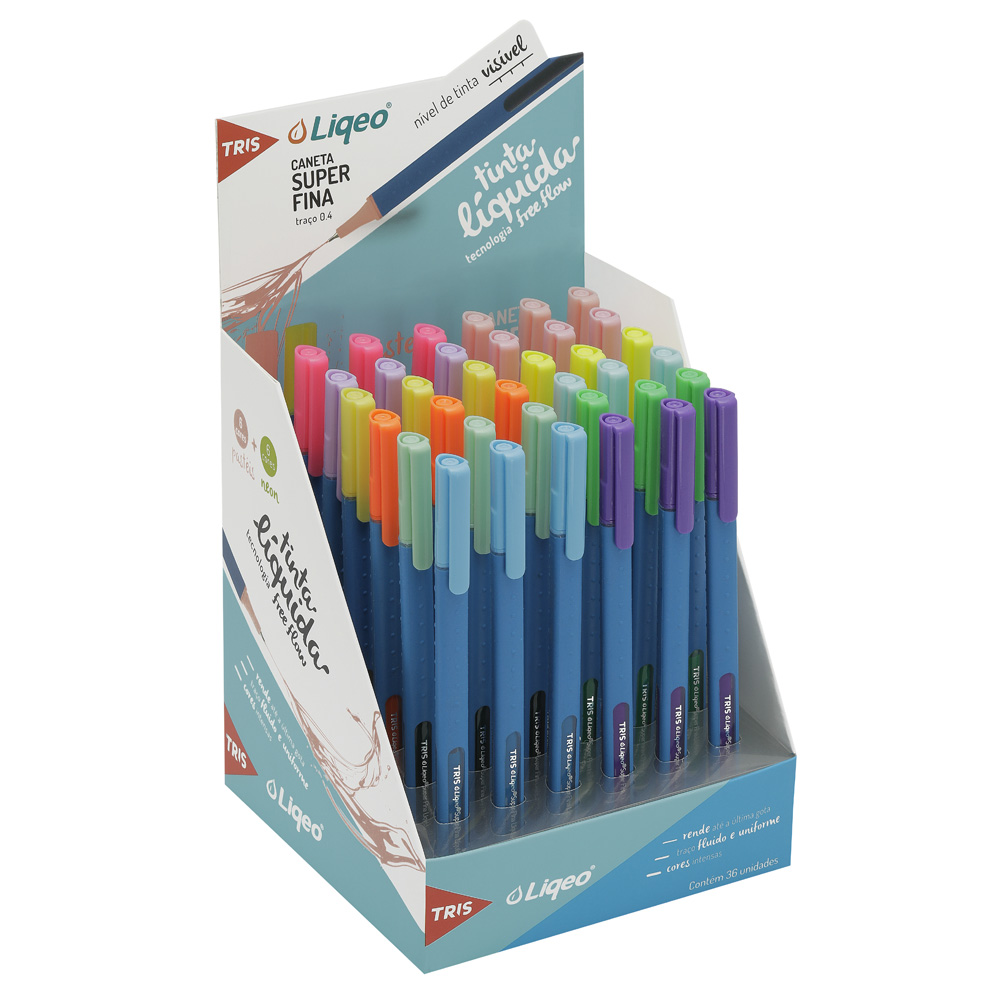 Boligrafo Fineliner Liqeo Pastel Neon Dsp 36 Un Tris | EntreKids