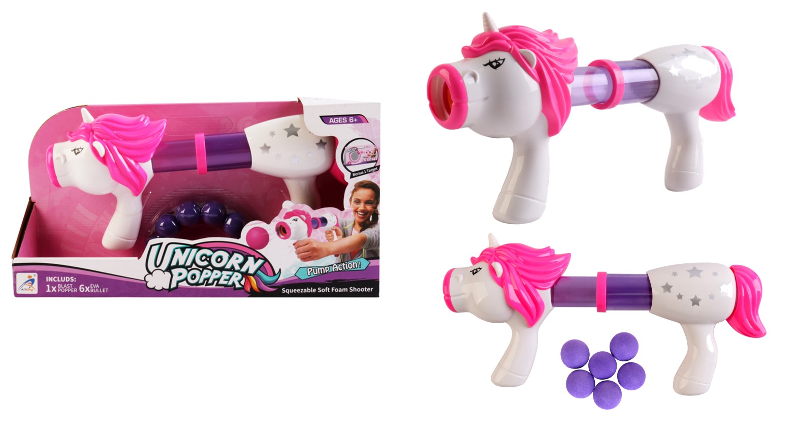 Lanza Pelotas Tipo Unicornio | EntreKids