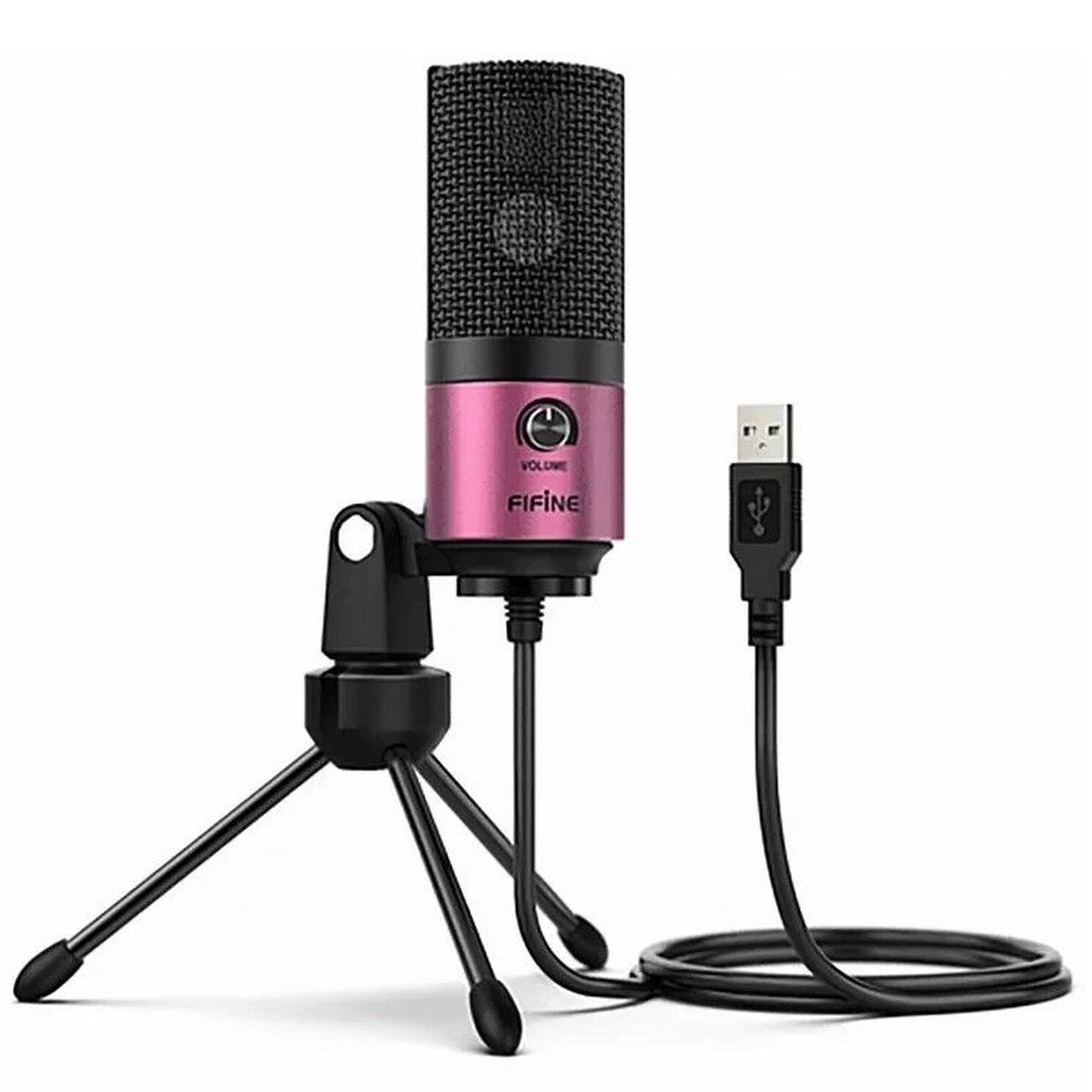 MICRÓFONO CONDENSADOR FIFINE ROJO USB K669B | EntreKids