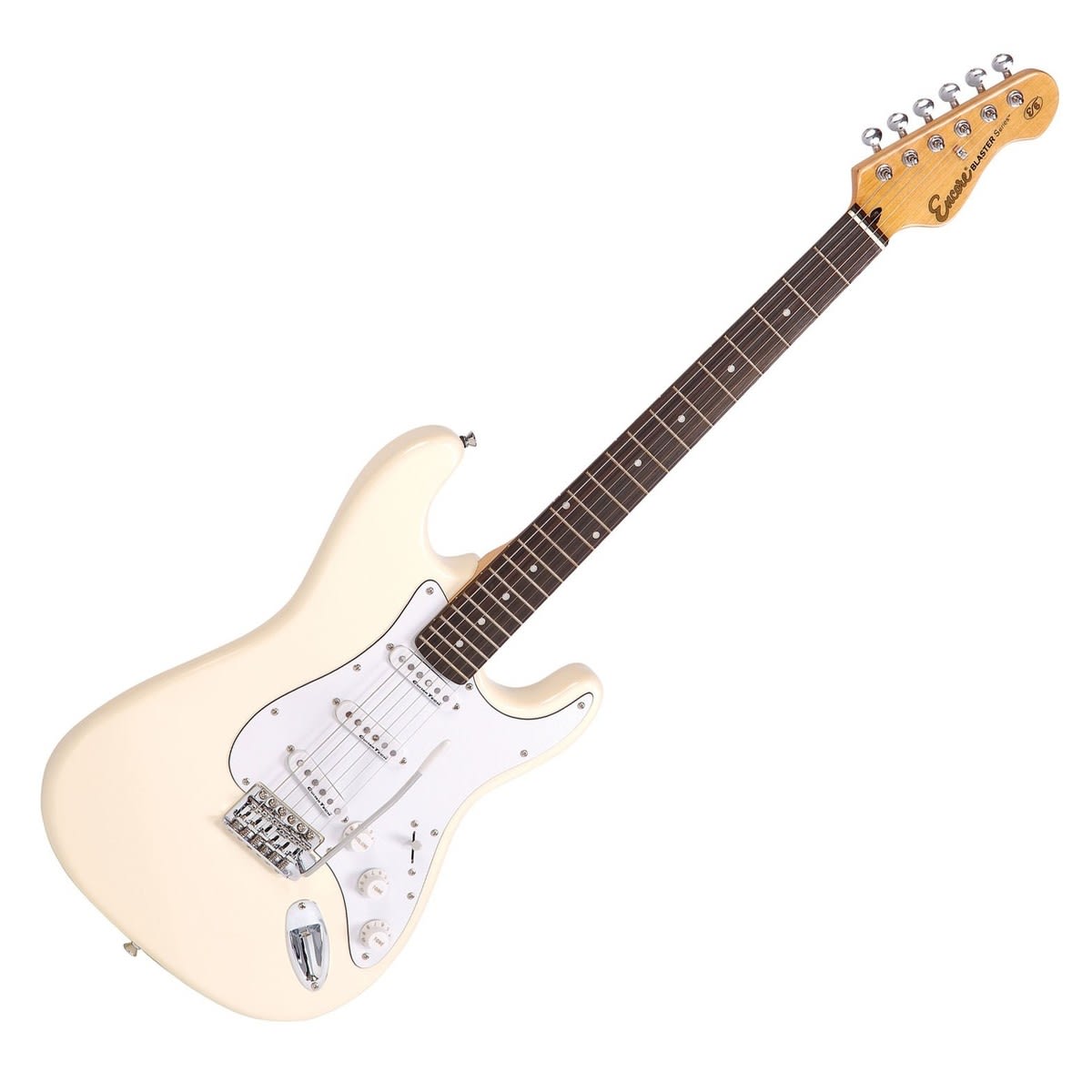 Guitarra Electrica Stratocaster Vintage White E6VW Encore | EntreKids