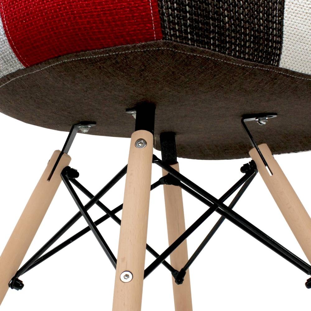 Silla Poltrona Eames Patchwork Dublin | EntreKids