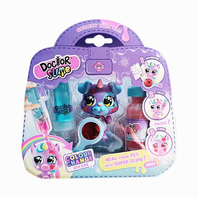 Doctor Slime - Celeste - Pet Vet Slime - Figura - Series 1 | EntreKids