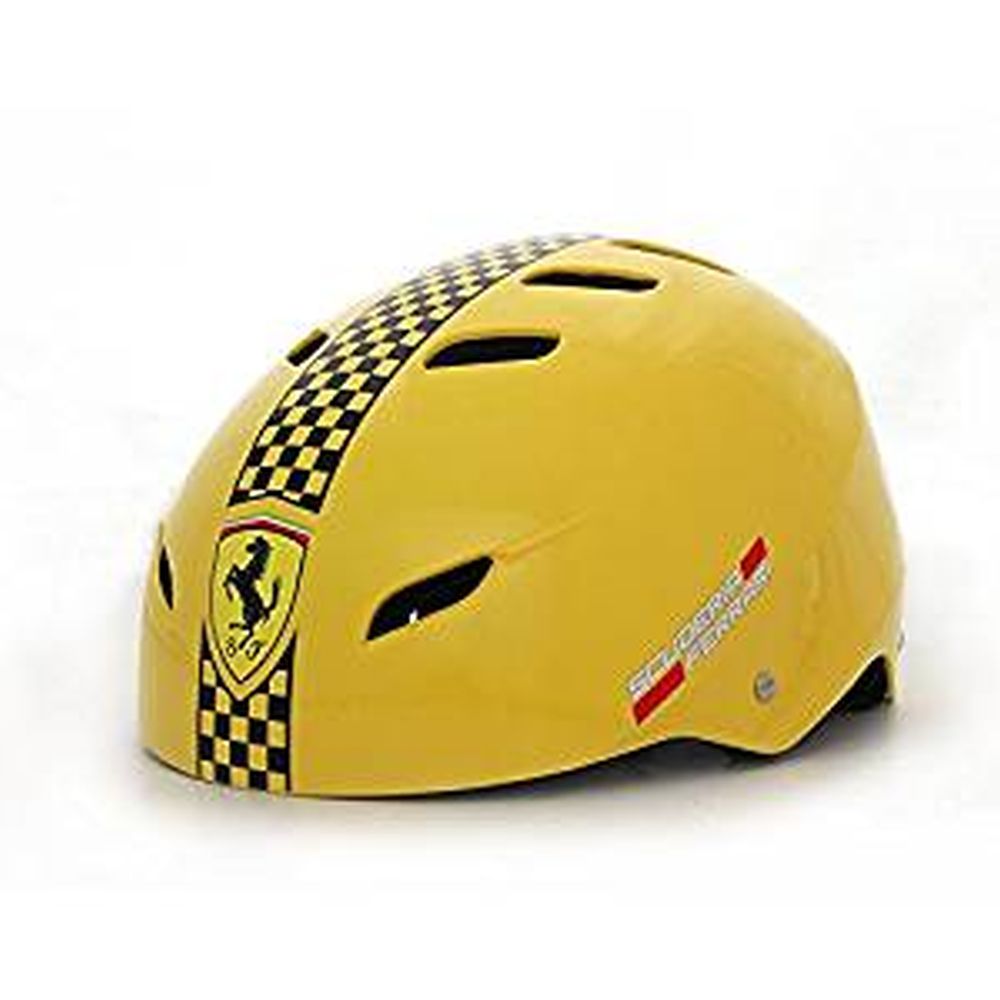 FERRARI HELMET WITH ADJUSTOR - YELLOW MEDIUM | EntreKids