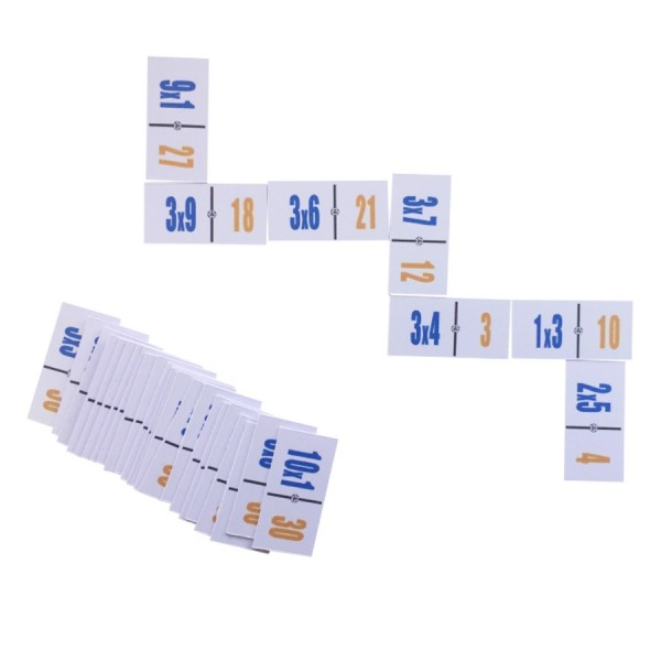 Domino tablas de multiplicar 100 pzs | EntreKids