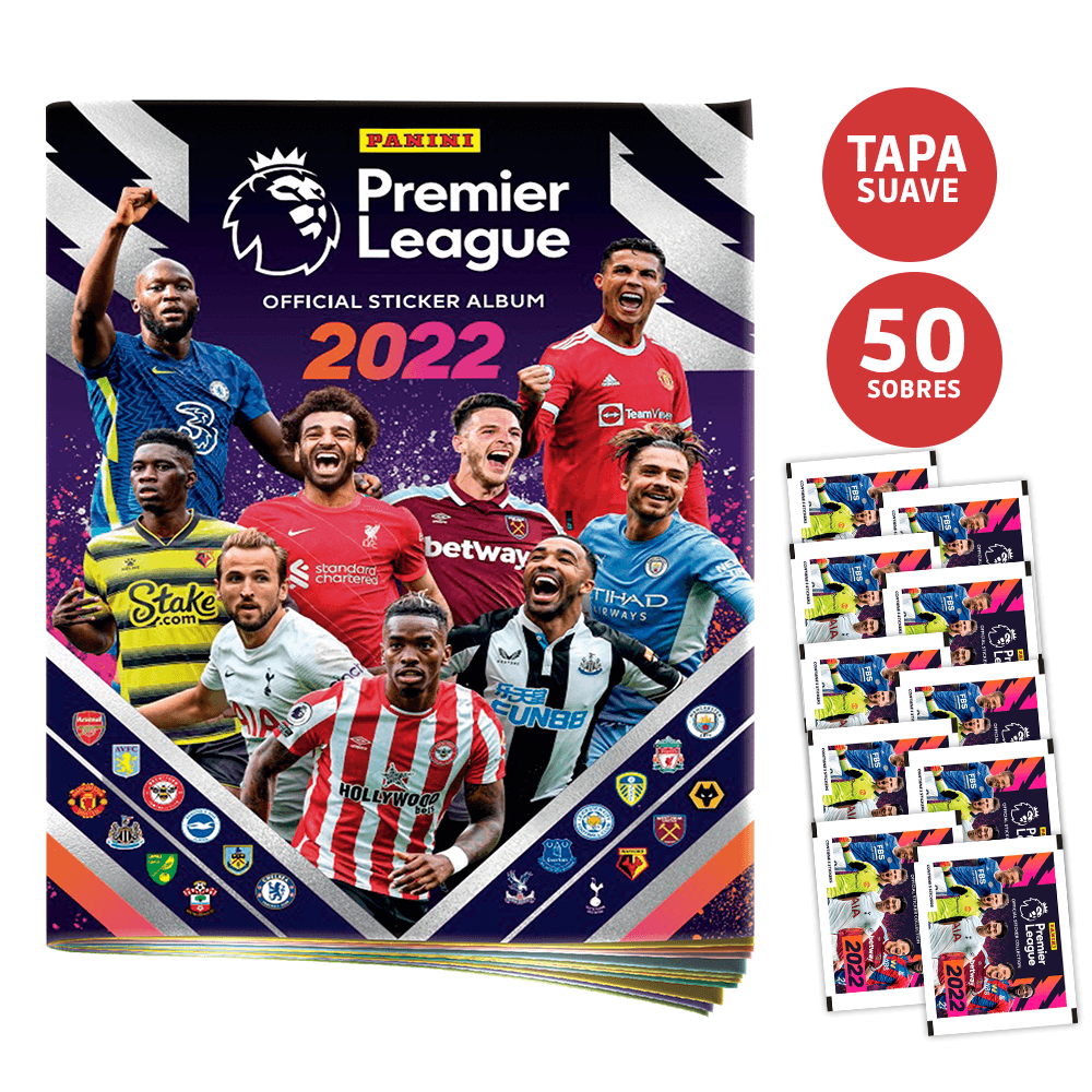 Pack Premier League 2022 (Album Regular+50 Sobres) | EntreKids