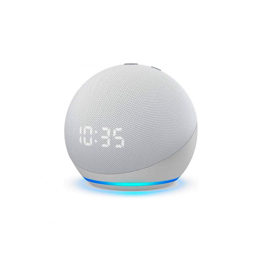 Amazon Alexa Echo Dot 4 con Reloj Blanco | EntreKids