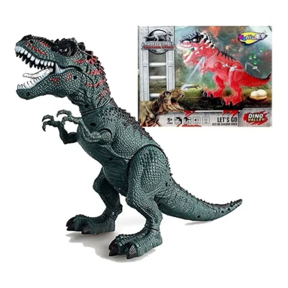 Dinosaurio Juguete T-Rex con Luces y Sonido, Pone Huevos | EntreKids