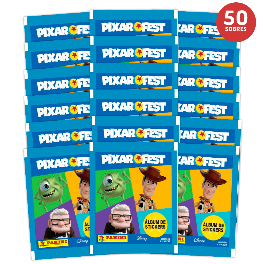 Colección de Stickers Pixar Pack con 50 Sobres | EntreKids