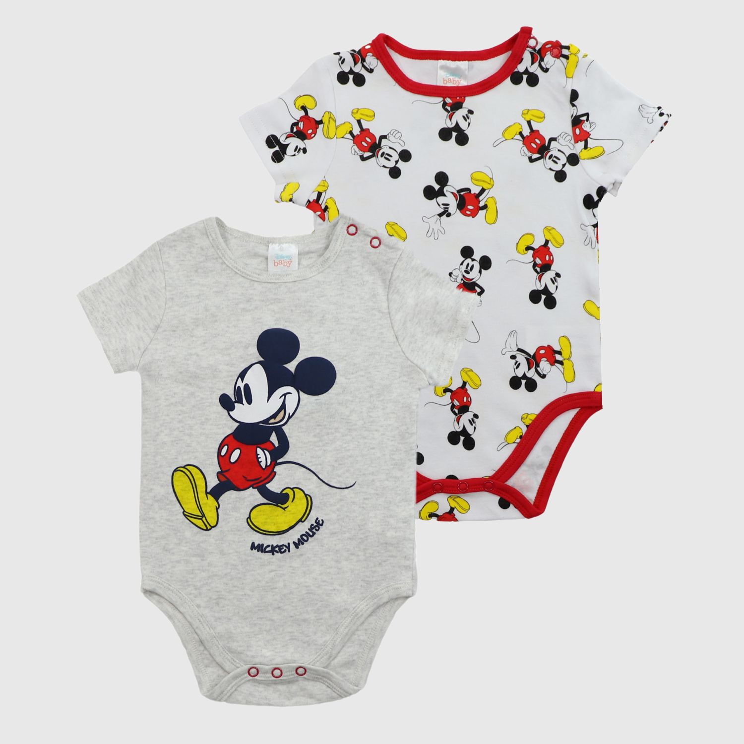 Pack Body Bebe Mickey Like to Walk Blanco Disney | EntreKids
