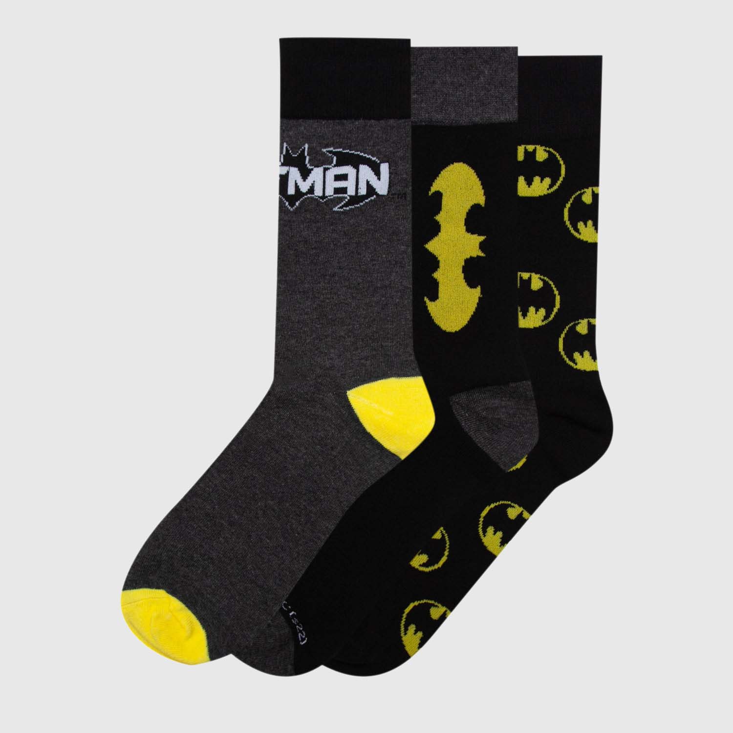 Tripack Calcetines Hombre Batman IT Gris DC Comics | EntreKids