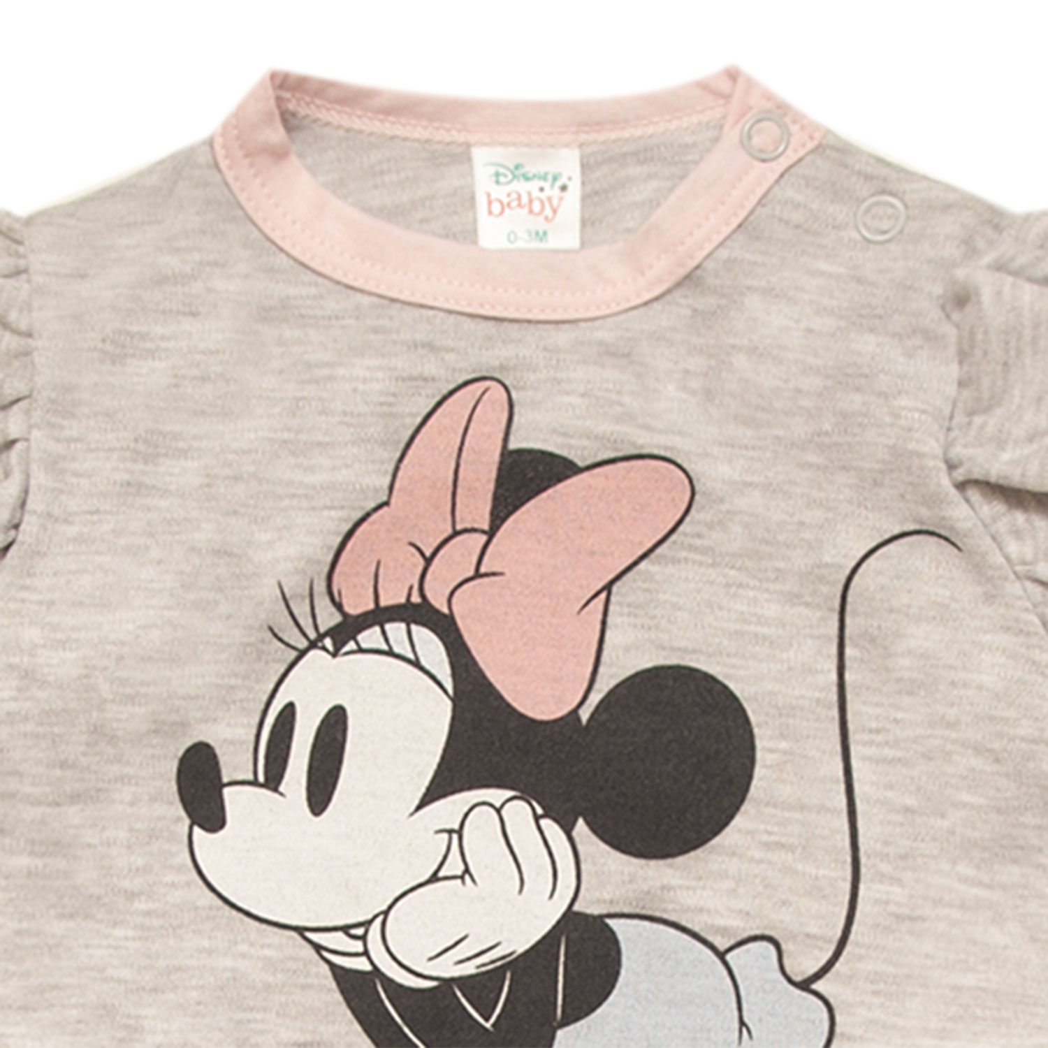Set Bebe Minnie Sentada Gris Disney | EntreKids