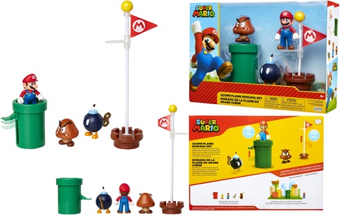 NINTENDO SET SUPER MARIO ACORN 6CM | EntreKids