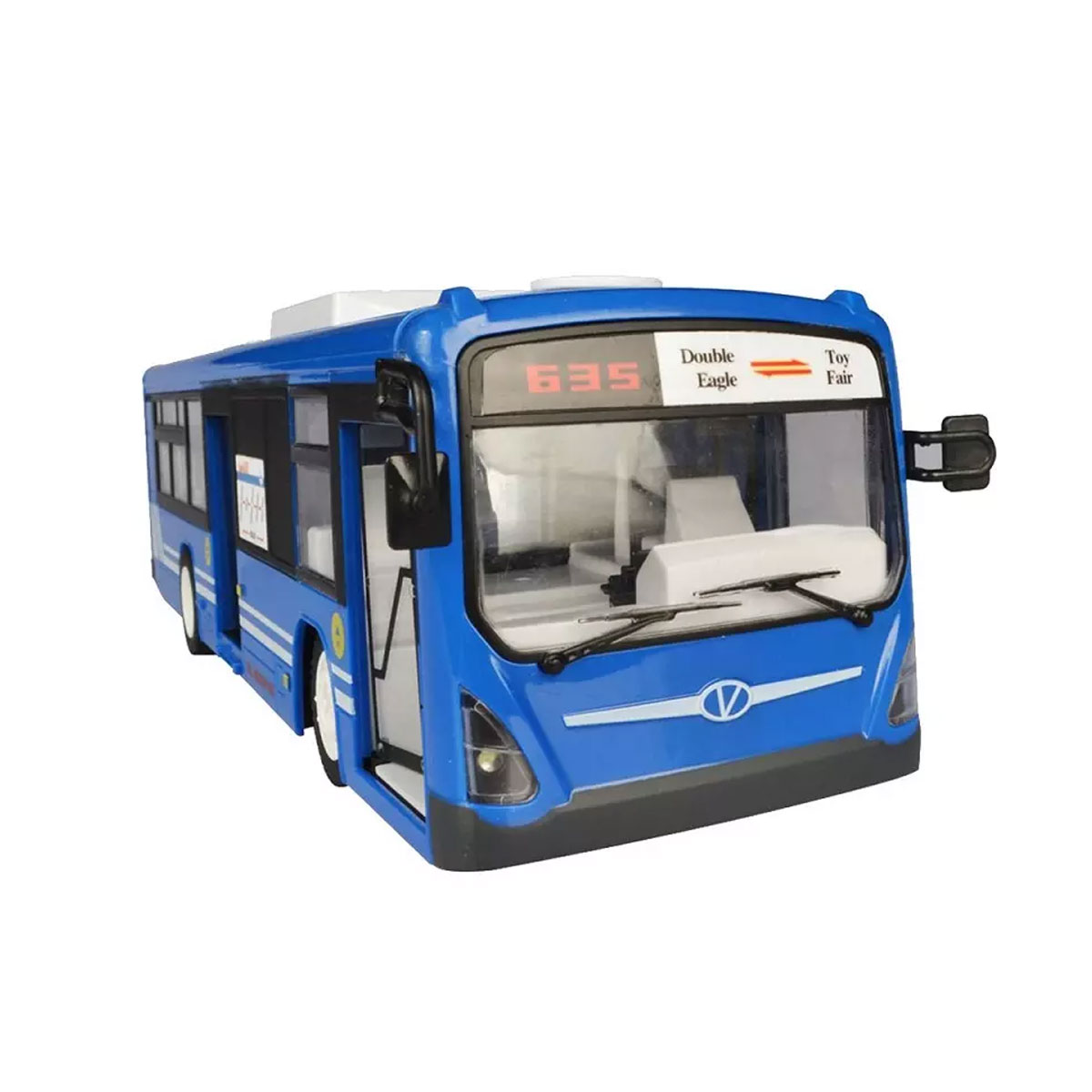 Micro - Rc Bus - Azul - Radio Control - Luces Y Sonidos - Cubicfun ...