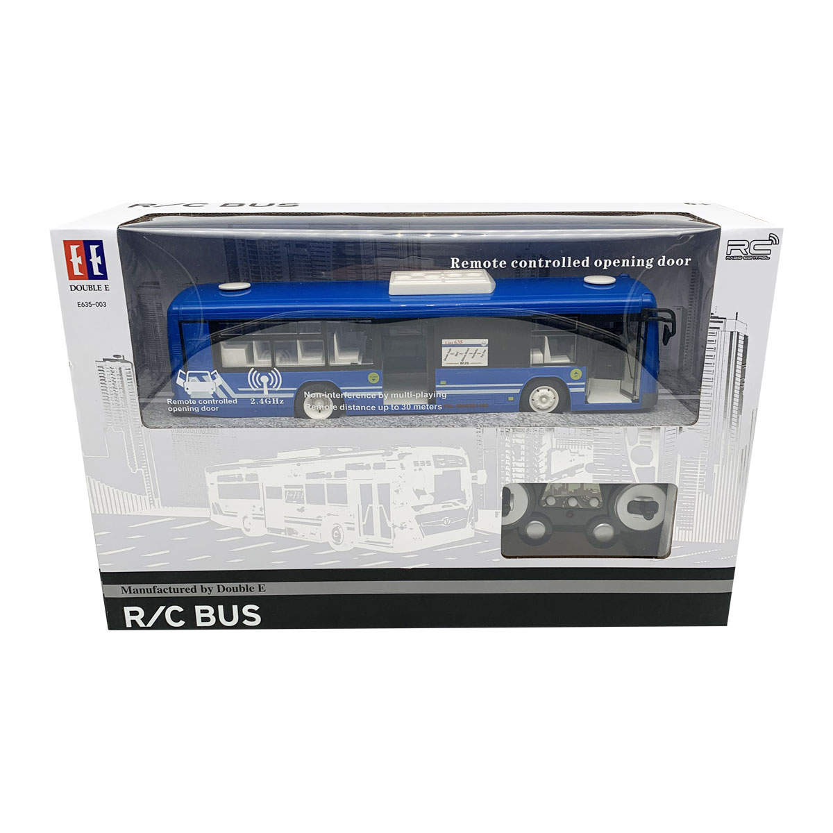 Micro - Rc Bus - Azul - Radio Control - Luces Y Sonidos - Cubicfun ...