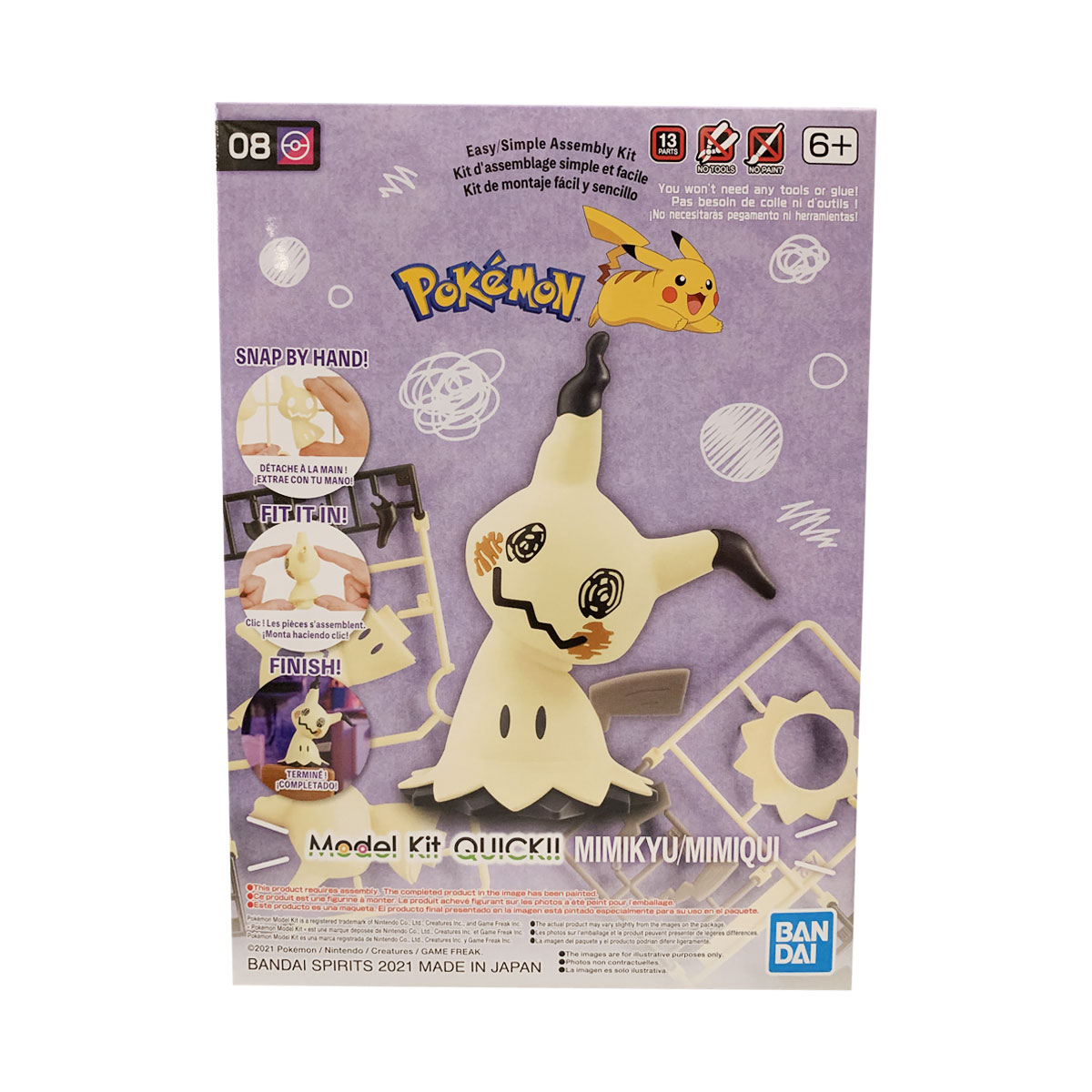 Pokemon - Mimikyu - 13 Piezas - Model Kit Armable - Bandai | EntreKids