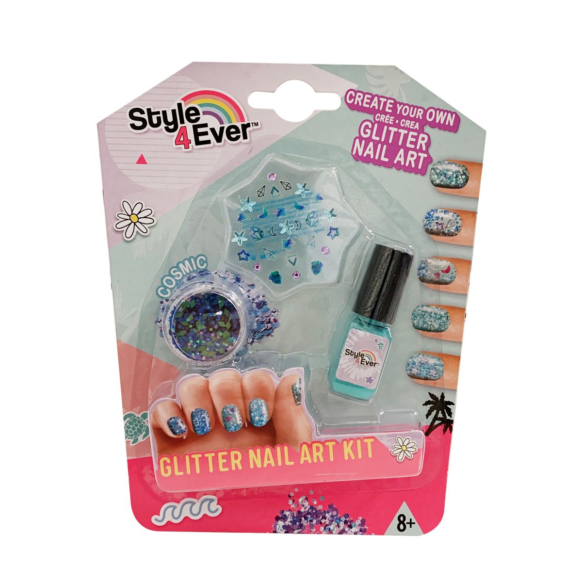 Glitter Nail Art Kit - Style 4 Ever - Verde - Mini Set Para Uñas ...
