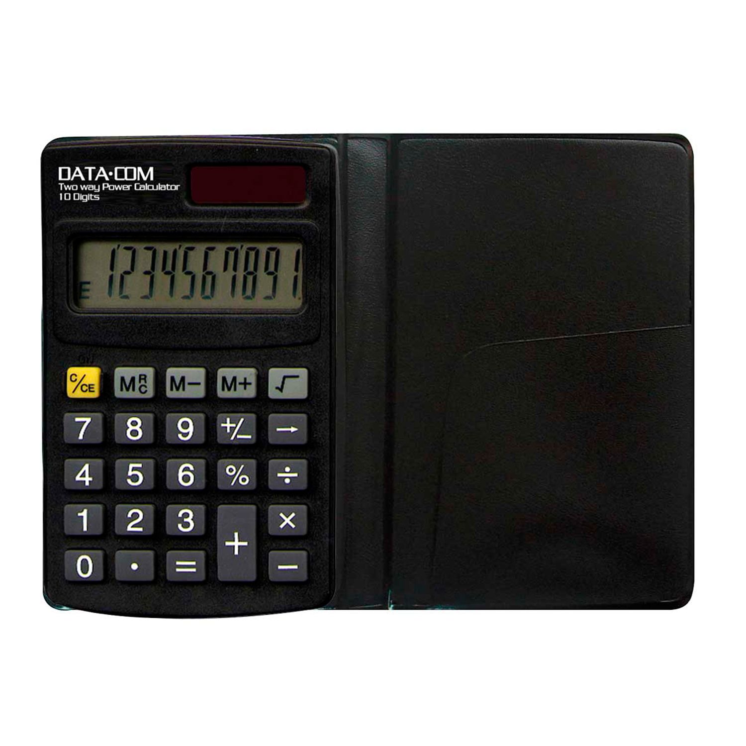 Calculadora Bolsillo 10 Digitos Negro Pila y Solar Datacom | EntreKids