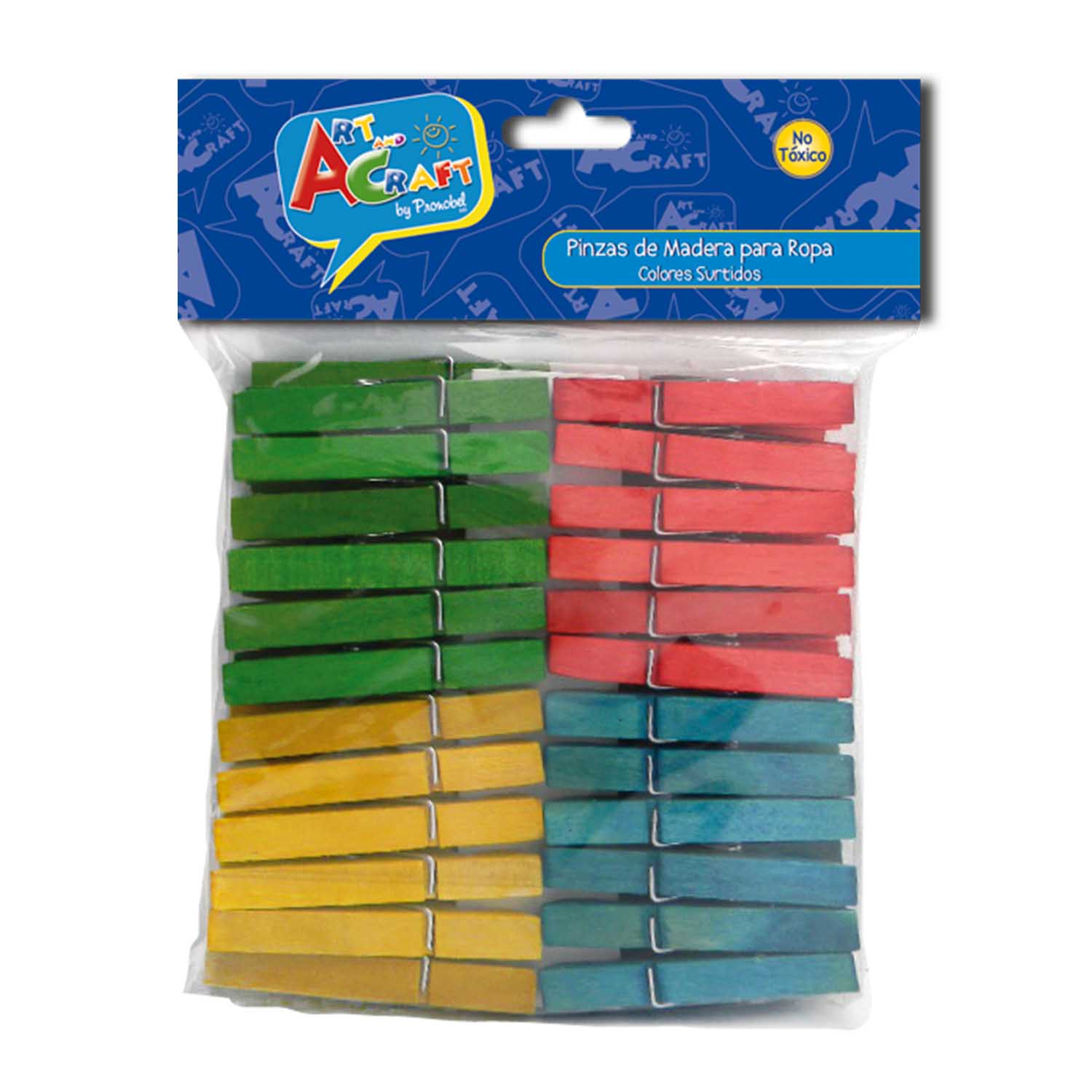 Pinzas Para Ropa Madera 48 Piezas Art & Craft | EntreKids