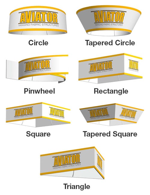 Get Your Exhibit Noticed with Overhead Structures and Hanging Signs ...