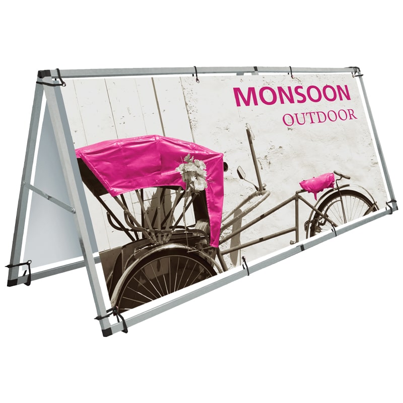 Heavy Duty Outdoor Sign Monsoon with SINGLE Graphic - EXHIB-IT!