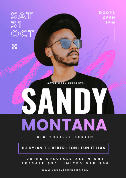 Customizable Entertainment Poster Templates - DIY in minutes with Easil ...