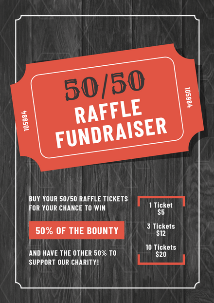 50 50 Raffle Flyer Template Free PRINTABLE TEMPLATES