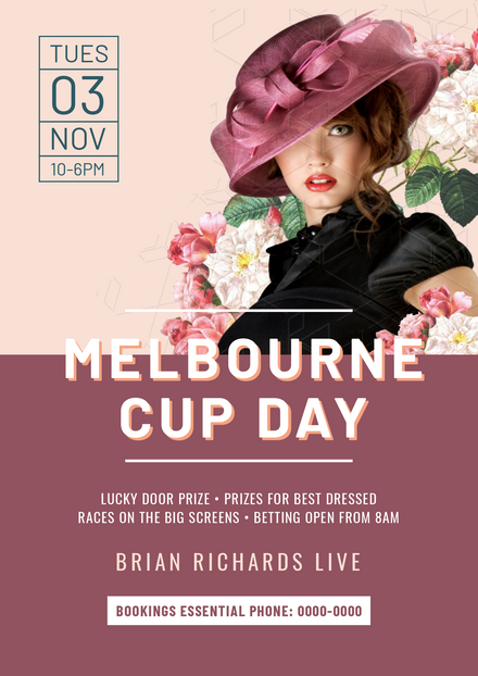 Customisable Melbourne Cup Poster Templates - DIY with Easil's tools ...