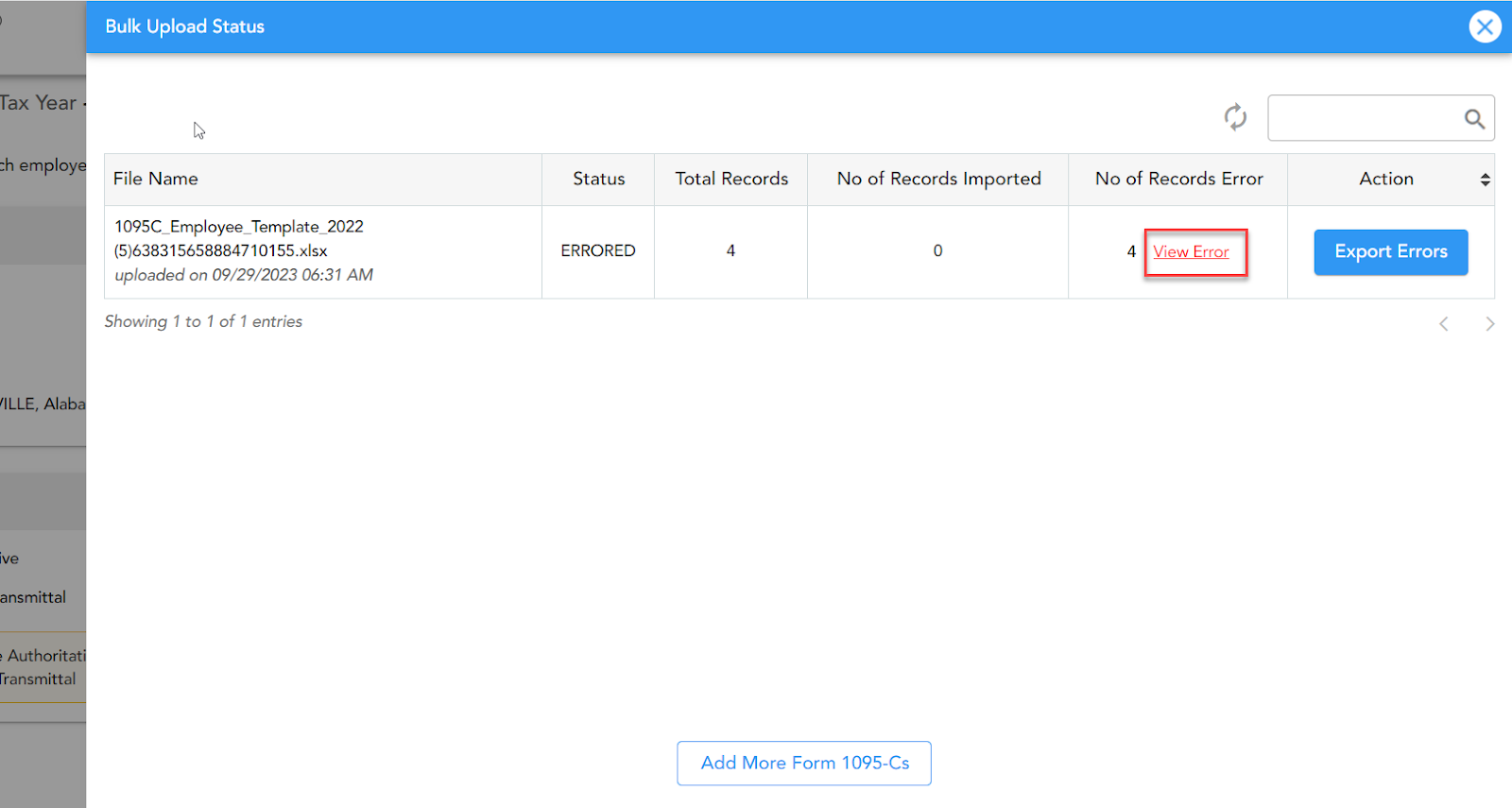 The file that I bulk uploaded has errors, how can I fix them?