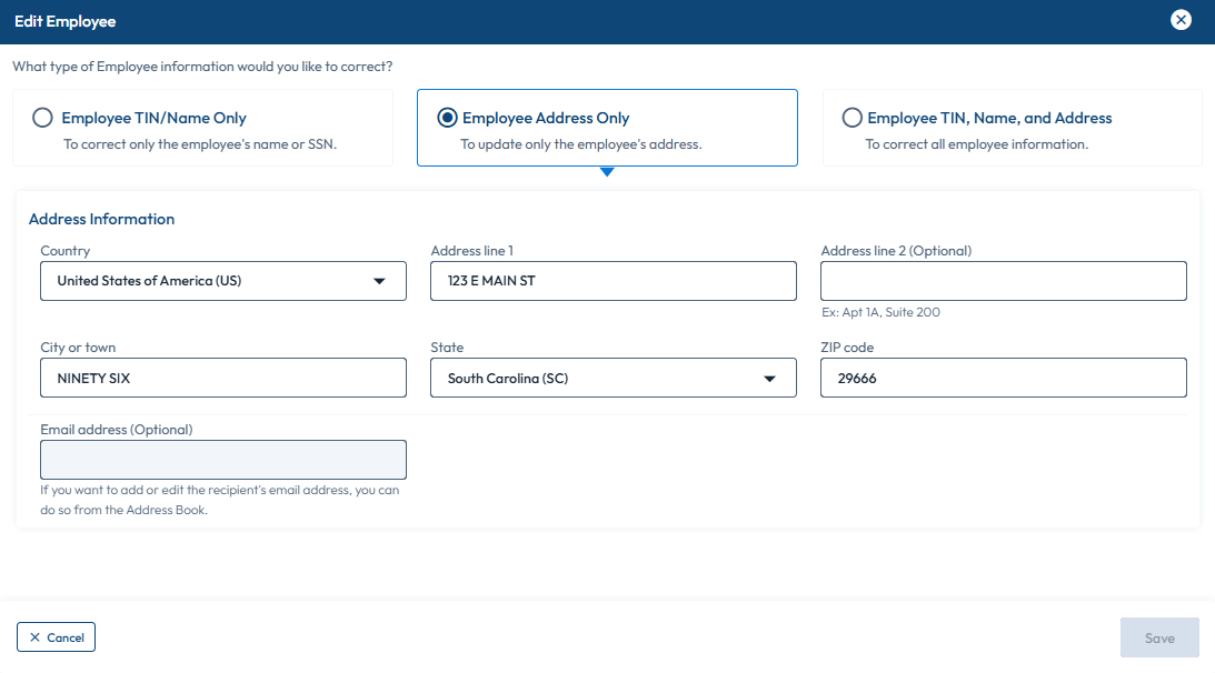 How do I correct the employees’ Name and/or SSN in W2s?