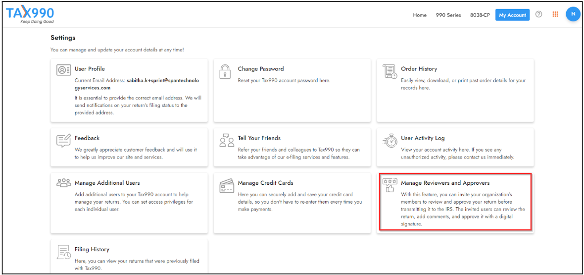 How can I delete a reviewer/approver for a particular return?