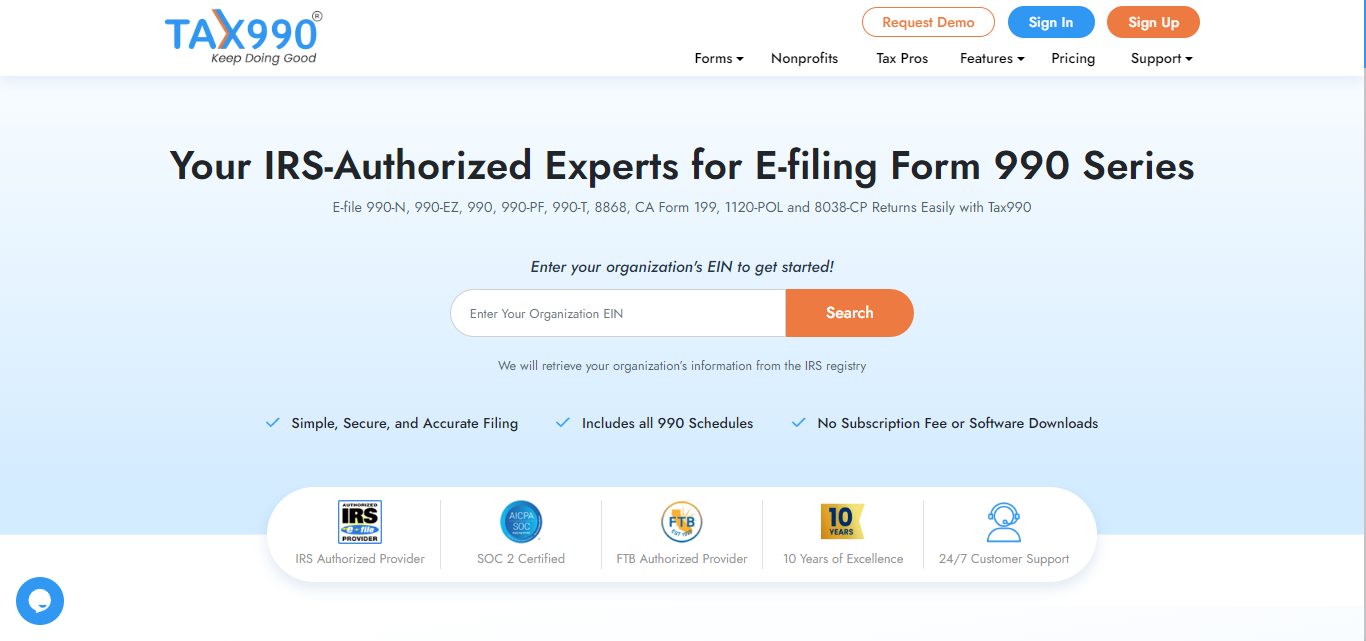 How to file Form 990 with Tax990?