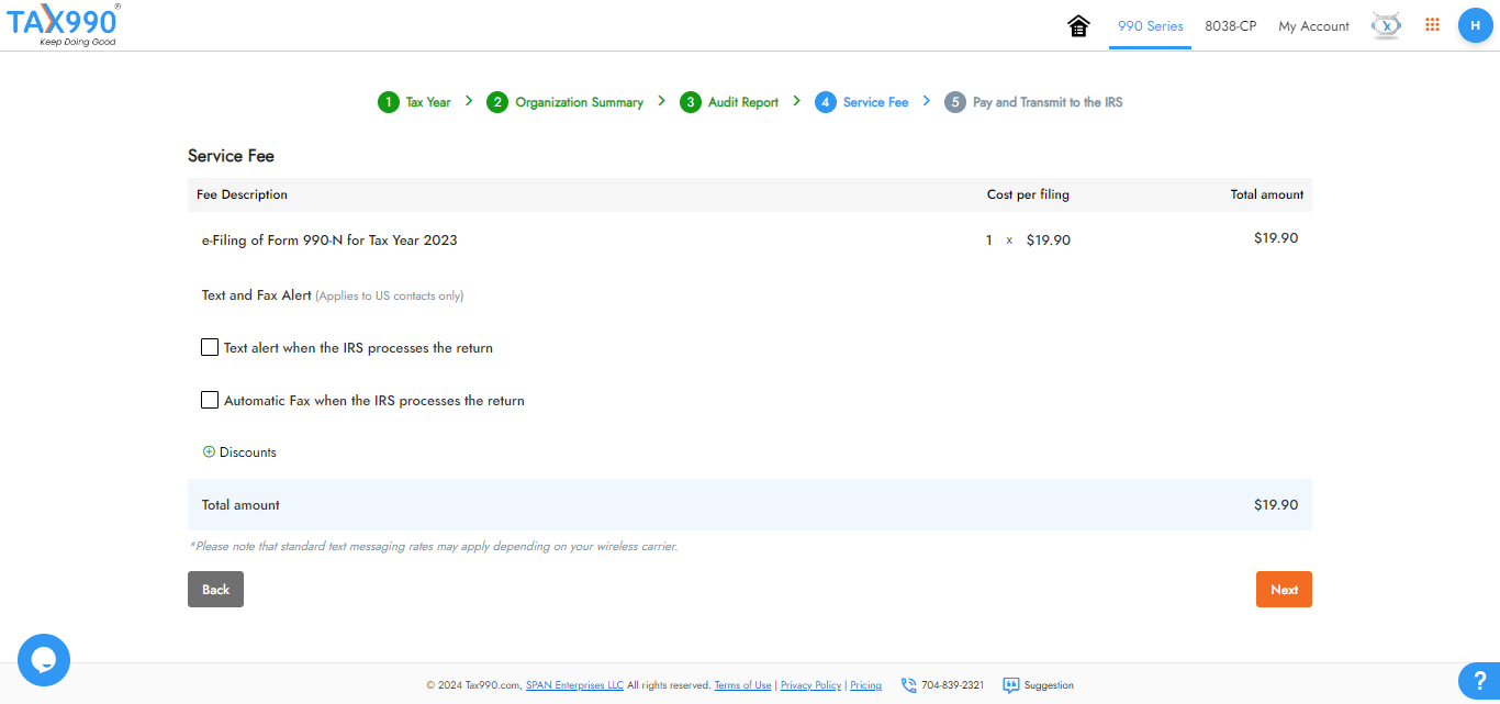How do I file 990-N for a prior year?