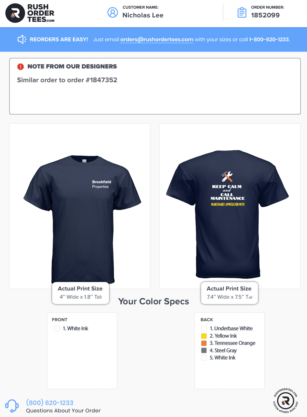 Rushordertees.com - Order #1852099