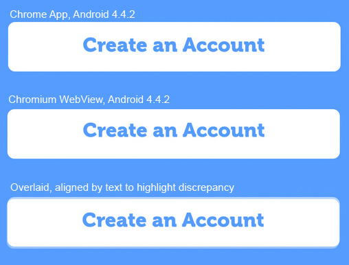Font vertical alignment discrepancy b/w Chromium web view and Chrome app on Android - Stack Overflow