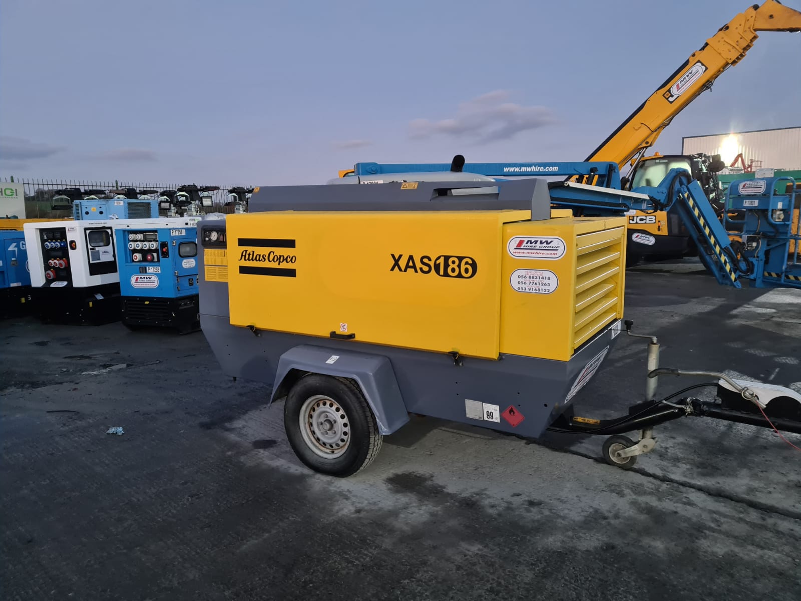 Ex rental Atlas Copco 186 Compressor SOLD | MW Hire Group