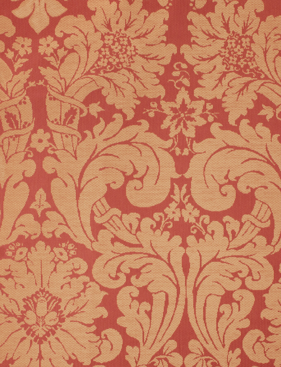 Hearst Damask Coral | Fabric | Vervain
