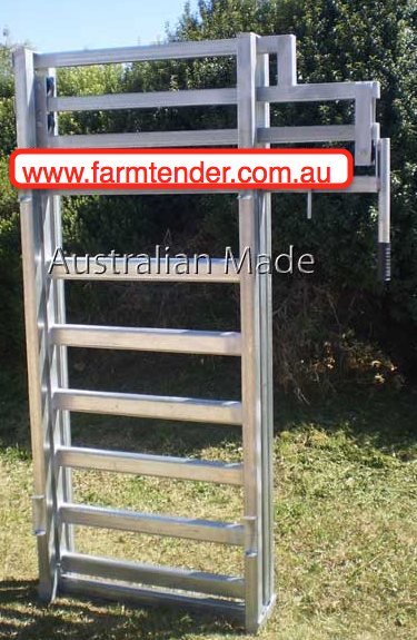 Cattle Sliding Race Gate, 750mm Int Width: 6 Rails | Livestock