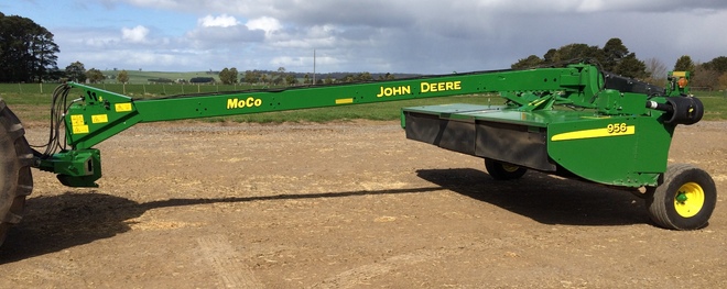 AS NEW! 956 John Deere Moco Mower Conditioner w tri lobe