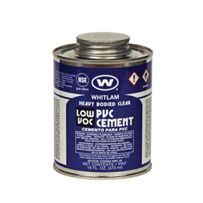 1 pt Heavy Body Low VOC PVC Cement, Clear | WeSupplyTrades