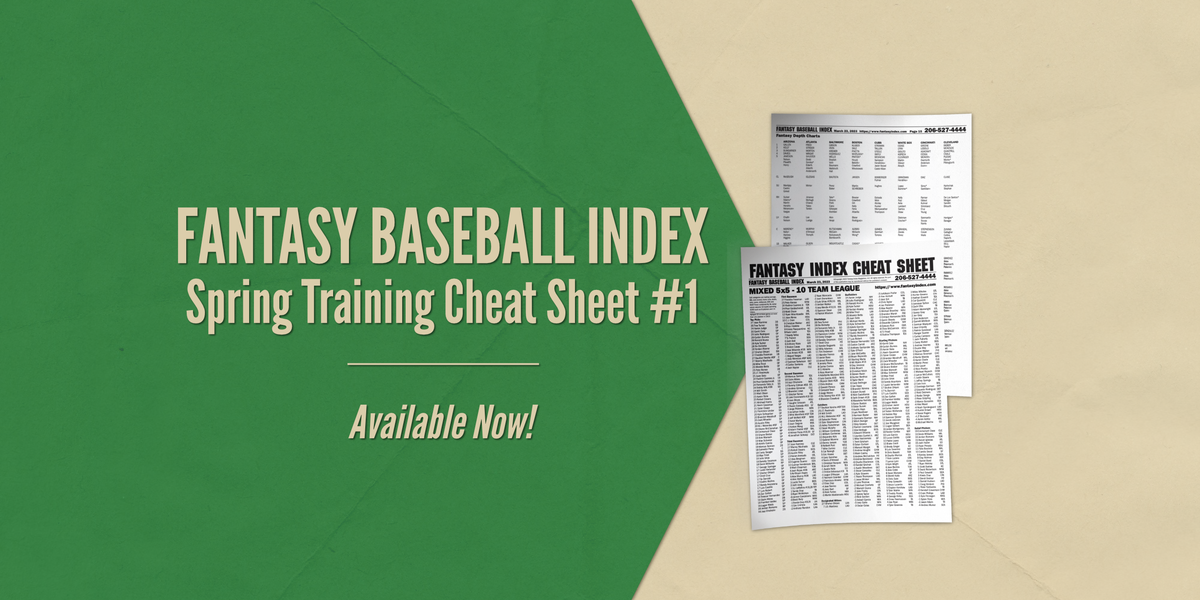 Feb. 27 Spring Training Cheat Sheet Update Available Now - Get simple ...