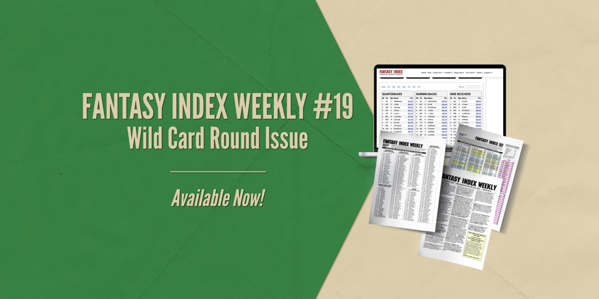 The Wild Card edition of Fantasy Index Weekly is available - We've ...