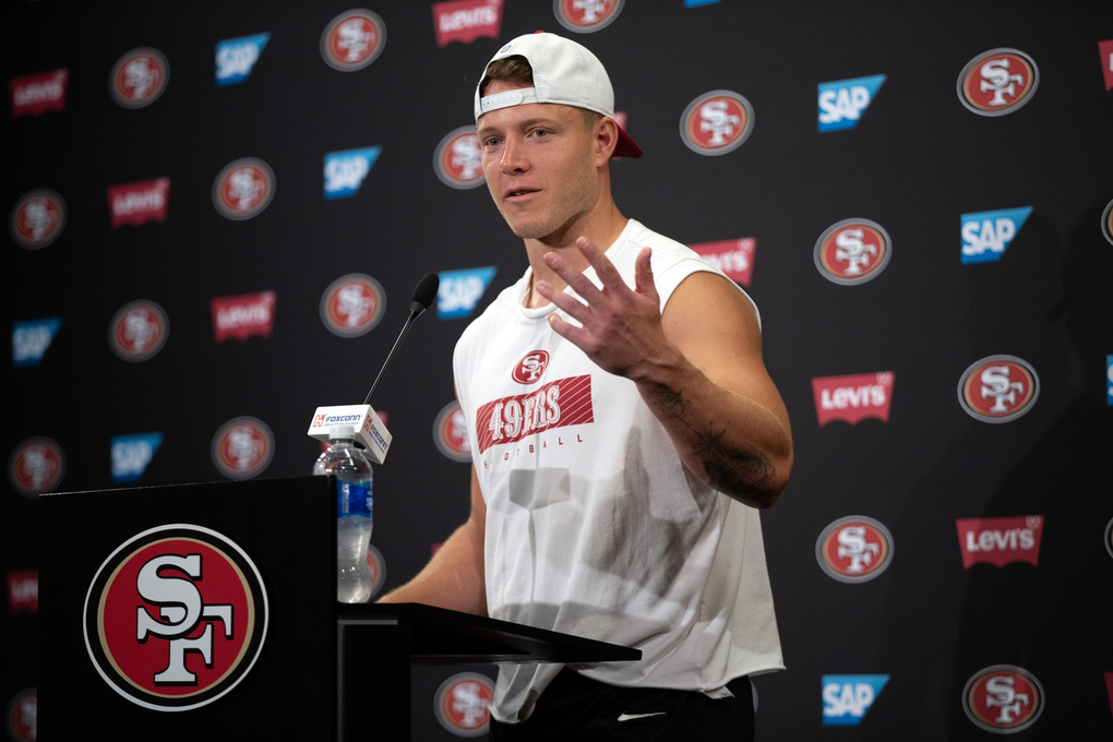 McCaffrey says he's back - Running back attends all offseason workouts ...