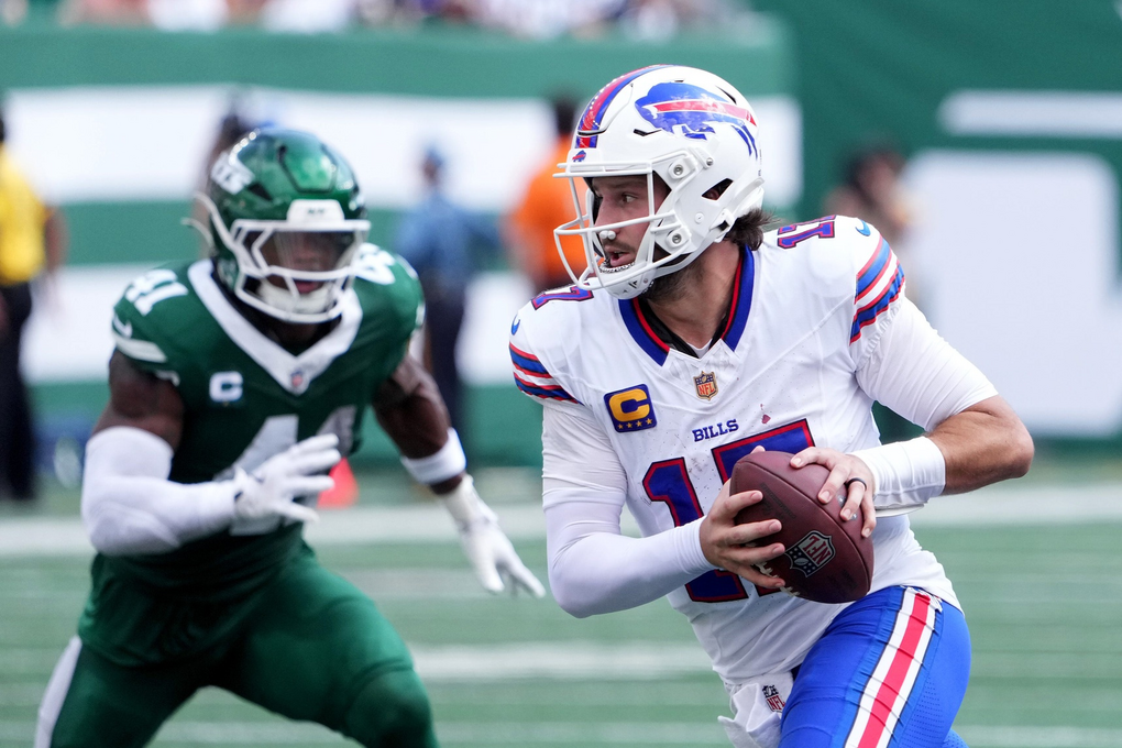 Bills return to the run - Allen passes for only 148 yards against Jets ...