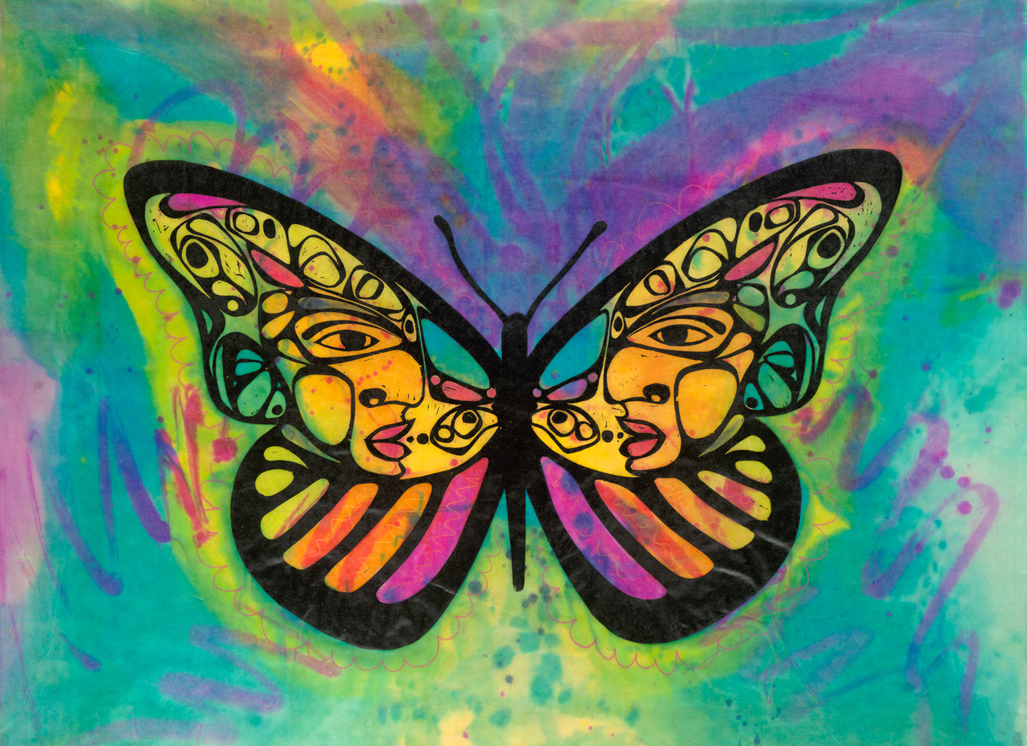 Migration Is Beautiful Artist Proof 2/2 | work of art by Favianna Rodriguez