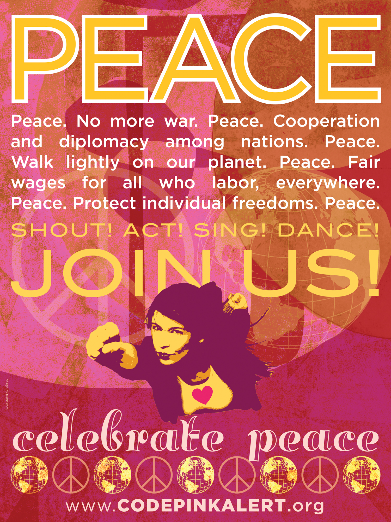 PEACE | work of art by Favianna Rodriguez