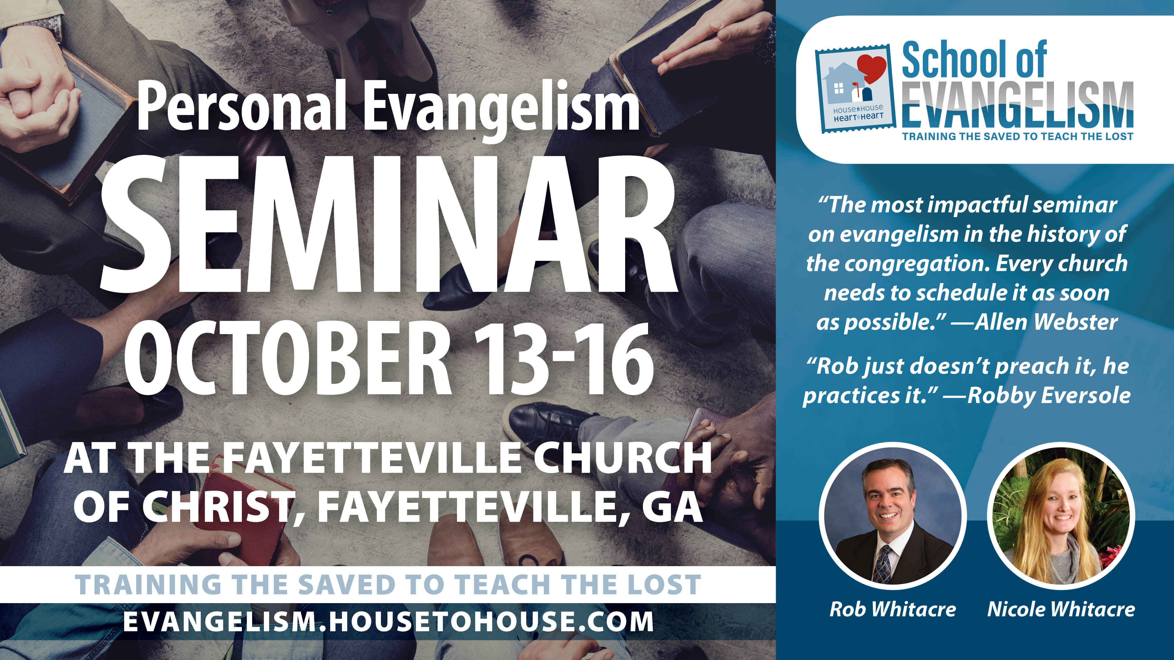 Personal Evangelism Seminar: Let’s Talk About the Manner – Fayetteville ...