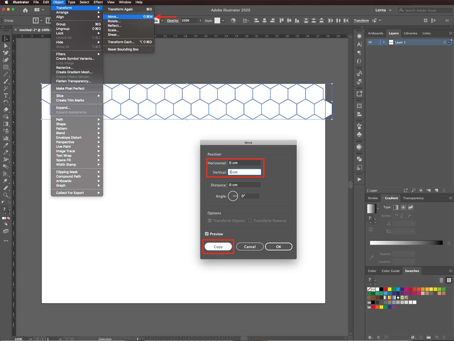 Create A Honeycomb Pattern In Illustrator Design Bundles