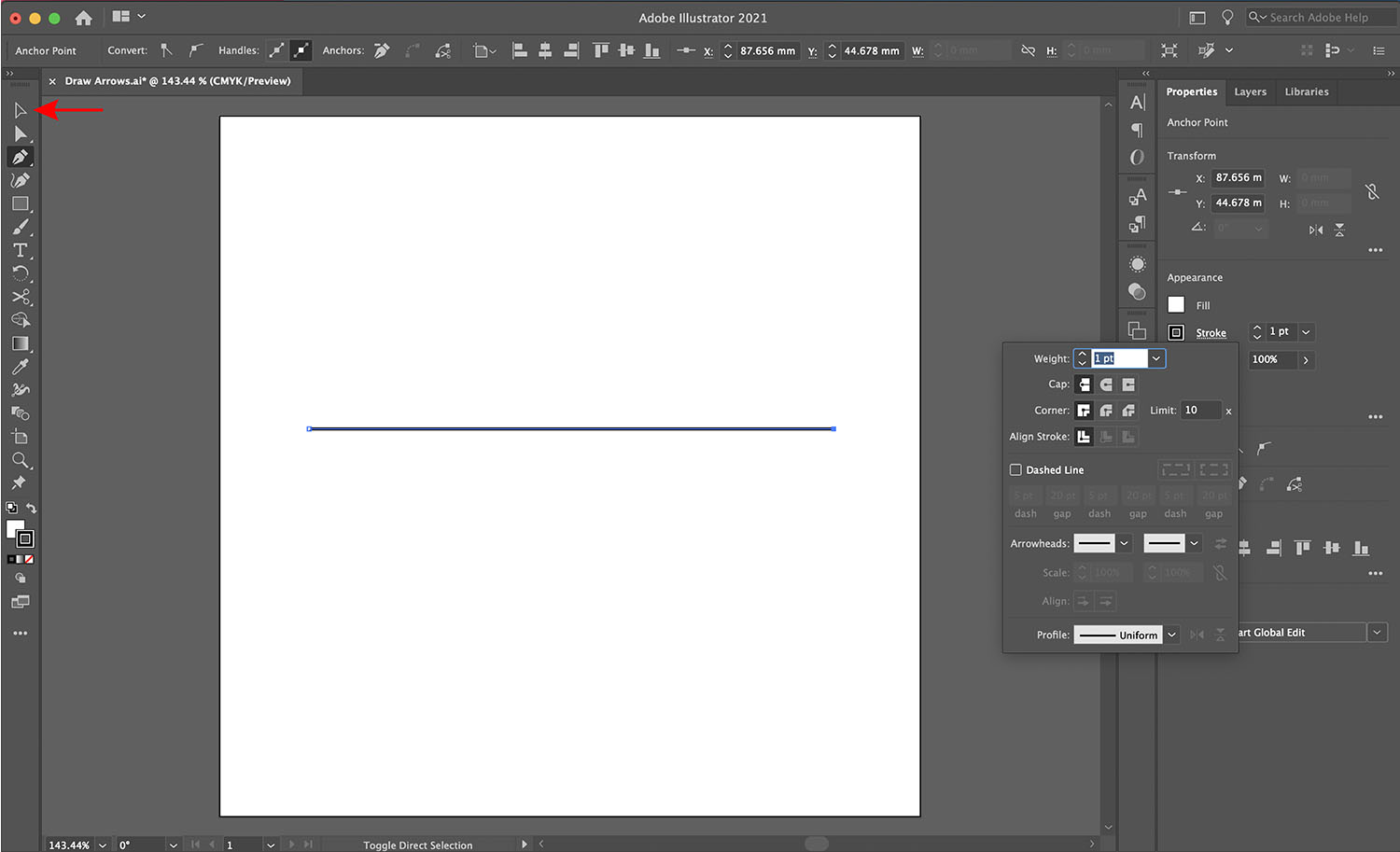 Make An Arrow In Illustrator 4 Steps Design Bundles