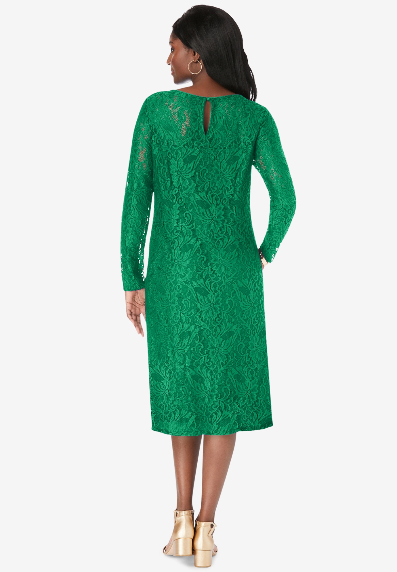 Jessica London Women's Plus Size Stretch Lace Shift Dress | eBay